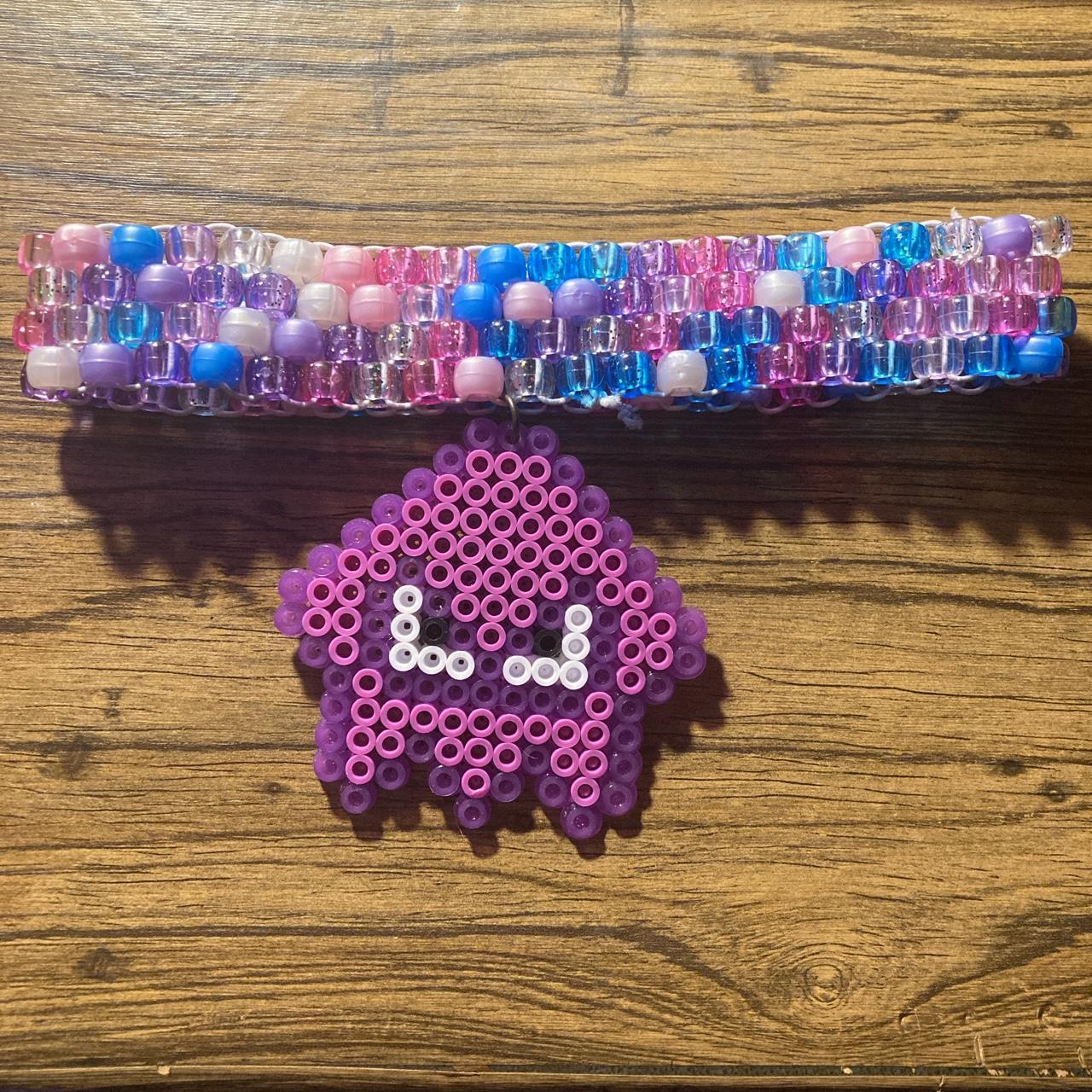 Splatoon kandi / perler choker! Squid is made out... - Depop