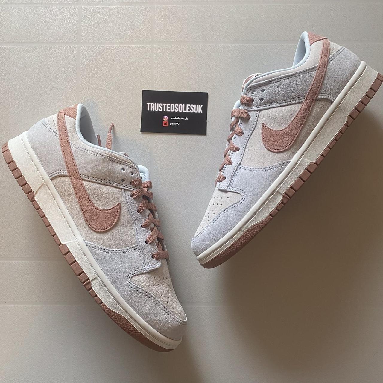 Nike Dunk Low Fossil Rose Bone Trainers UK9 Men’s... - Depop