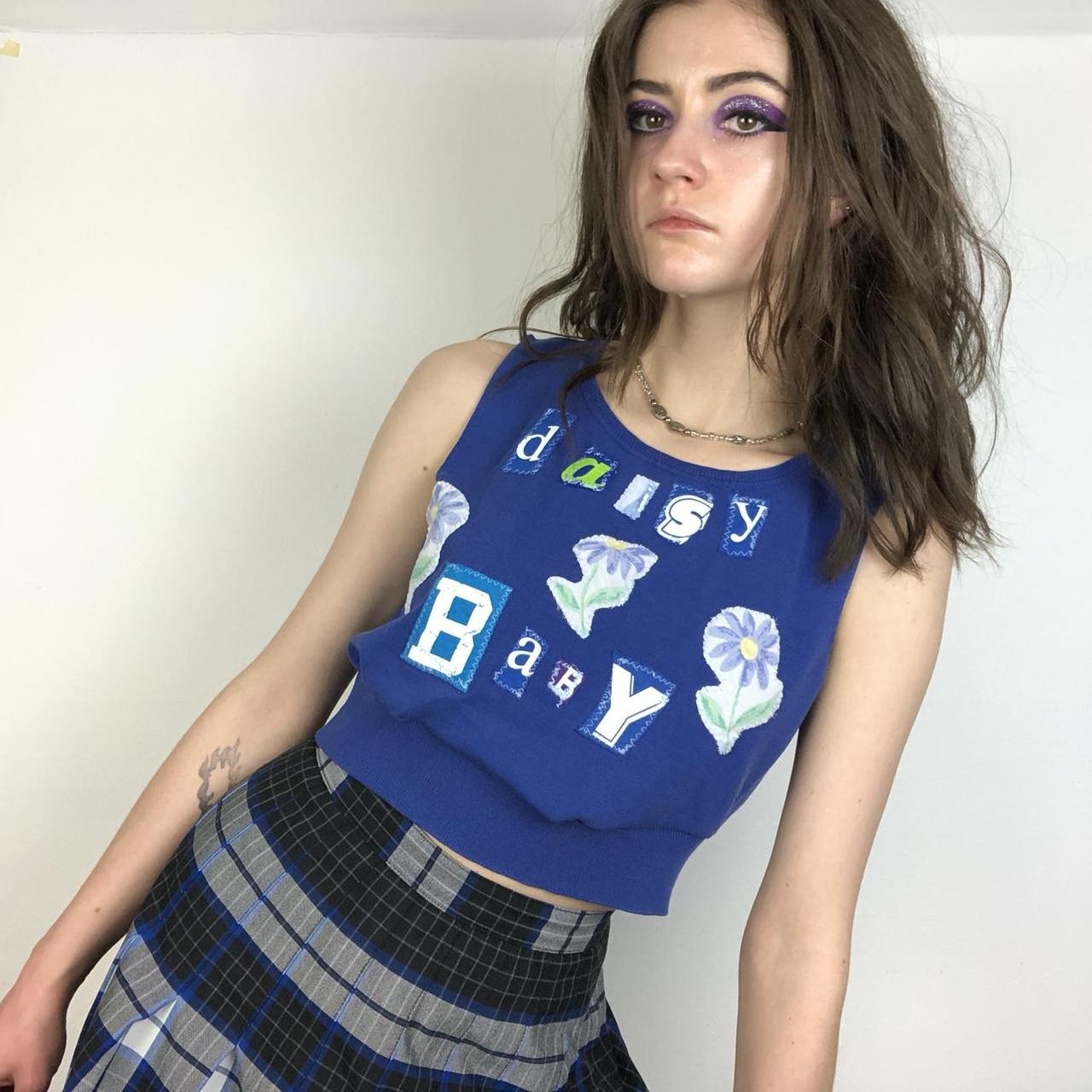 Y2K fairycore grunge reworked one-of-one cropped... - Depop