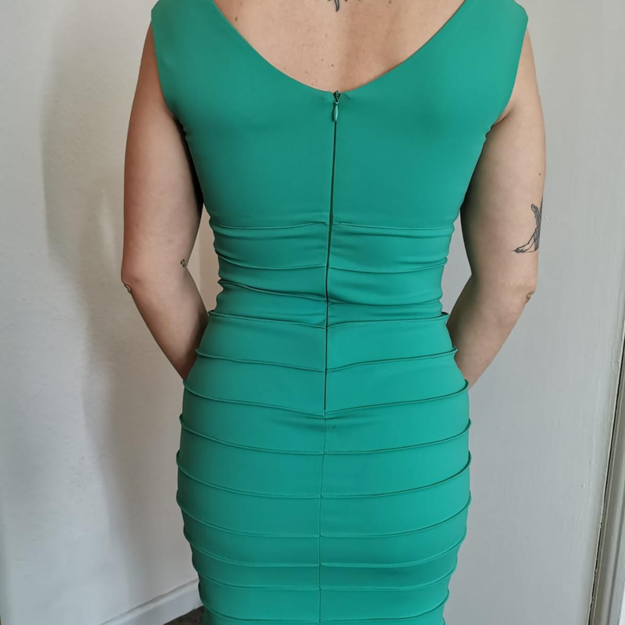 Denny rose bodycon green dress XS Perfect for going... - Depop