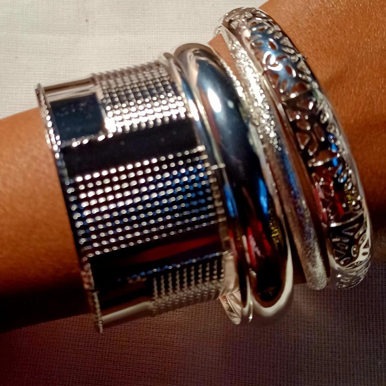 Set of 5 chunky boho bangles These are unqiue... - Depop