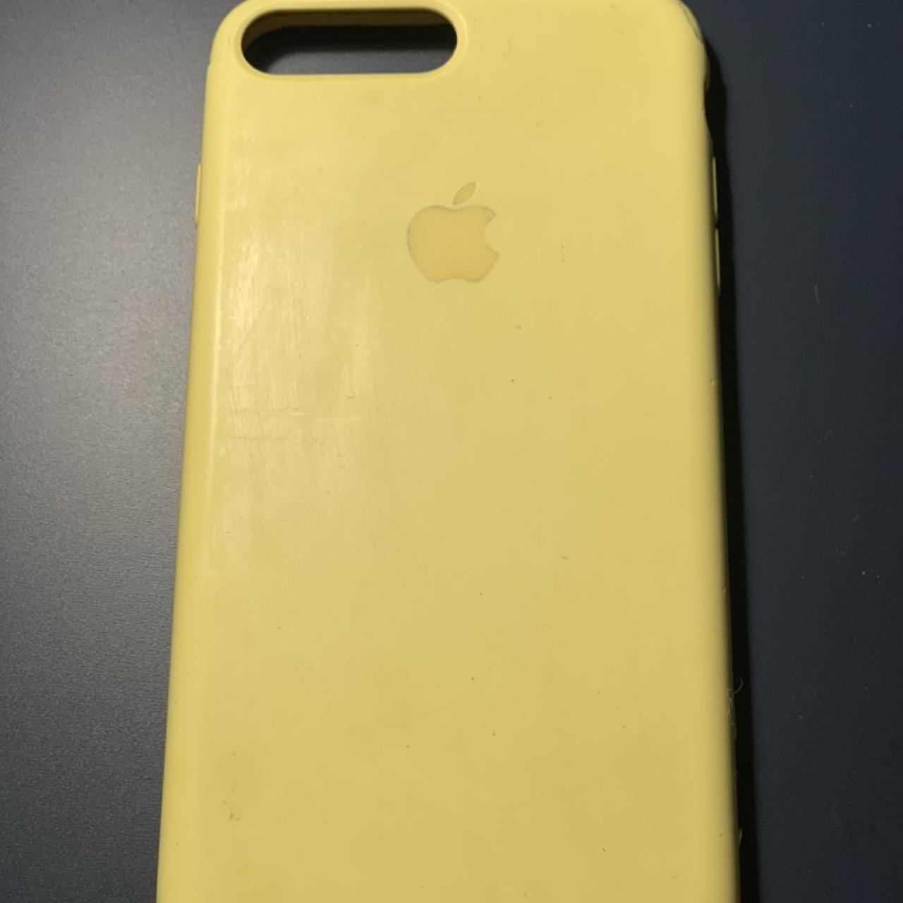 Selling this pastel yellow apple iPhone 7/8 plus... - Depop