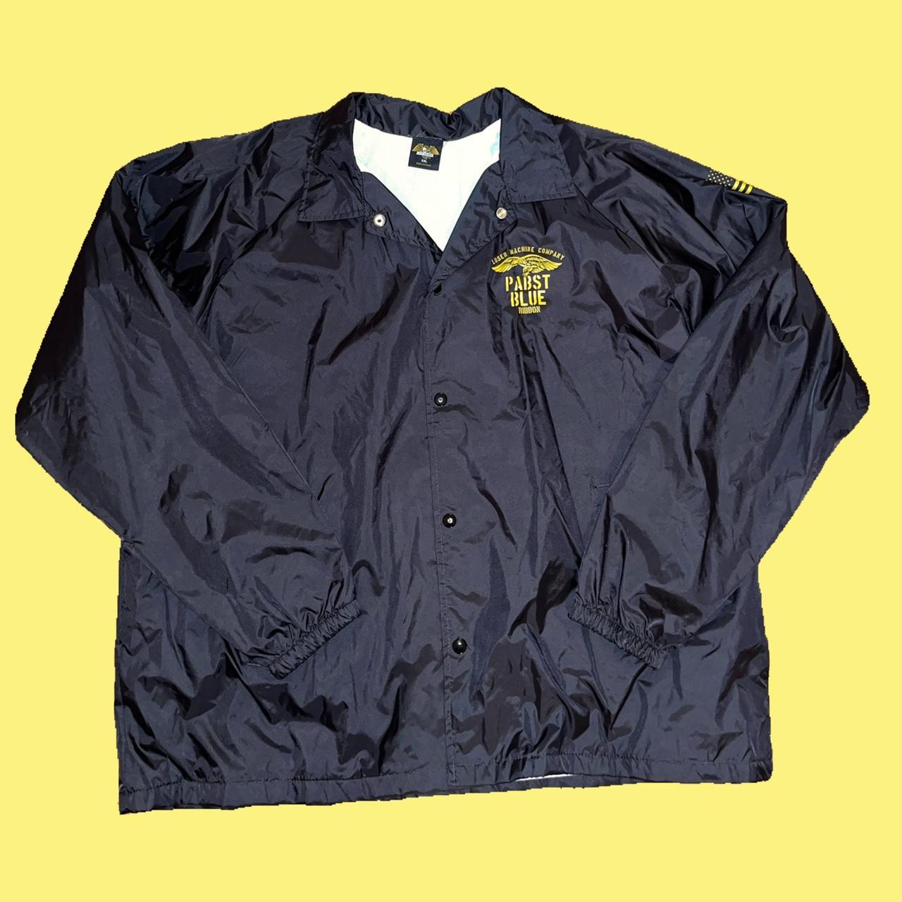 Tillys Men's Black and Yellow Jacket | Depop