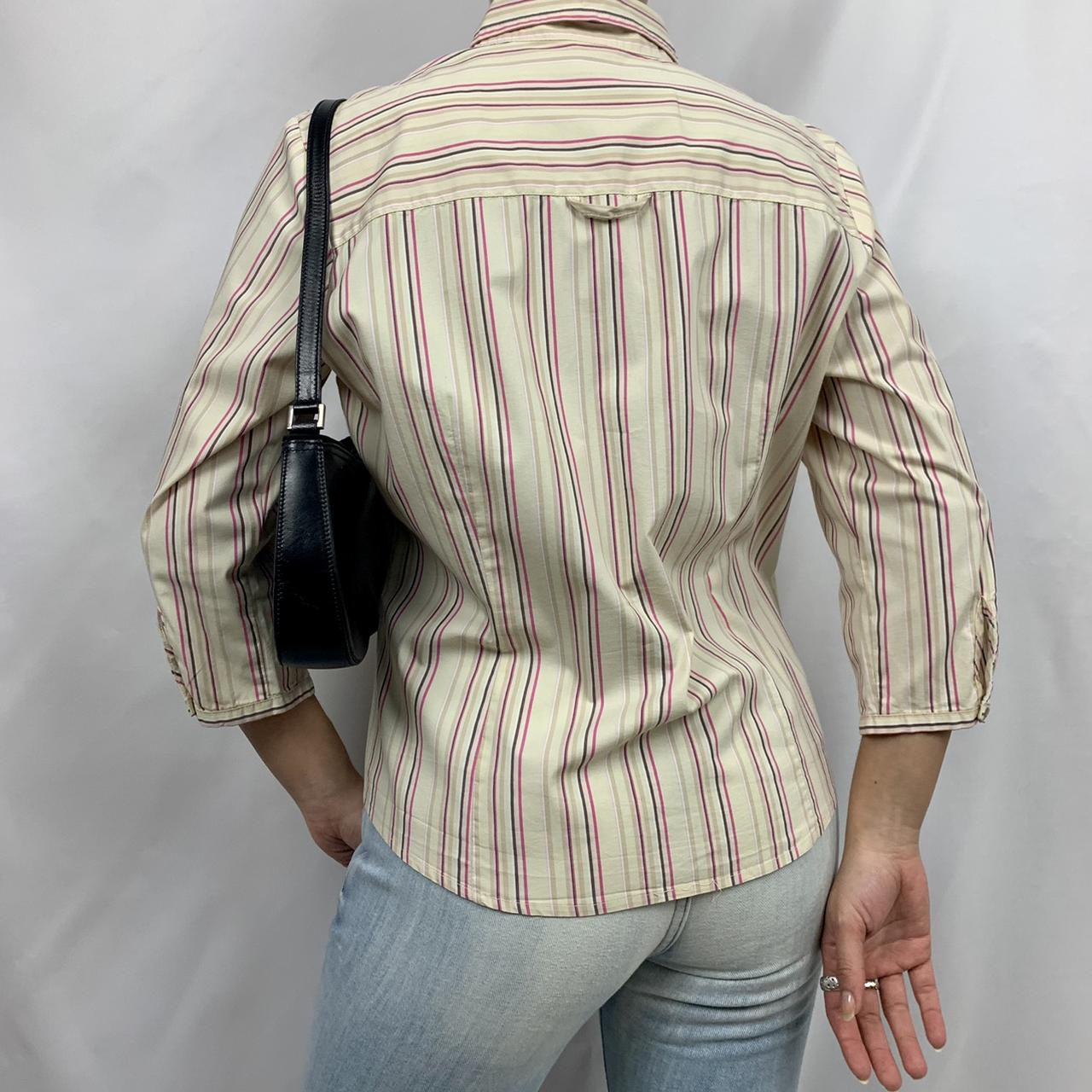 Y2K pinstripe shirt Gorgeous vintage 2000s... - Depop