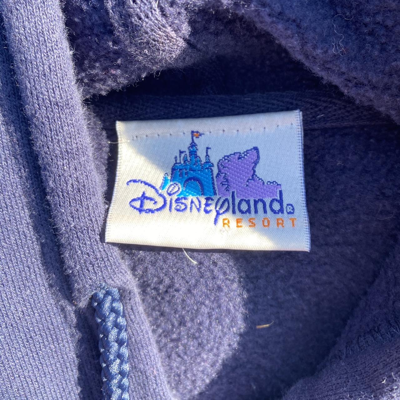 NAVY BLUE DISNEY ZIP UP HOODIE SIZE LARGE IN GREAT... - Depop