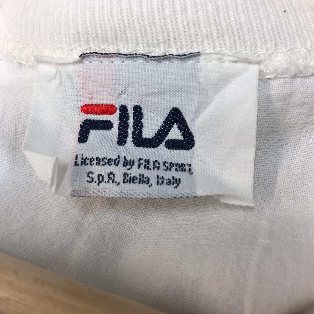 Vintage Fila Graphic Jumper Size on label: N/A Pit... - Depop