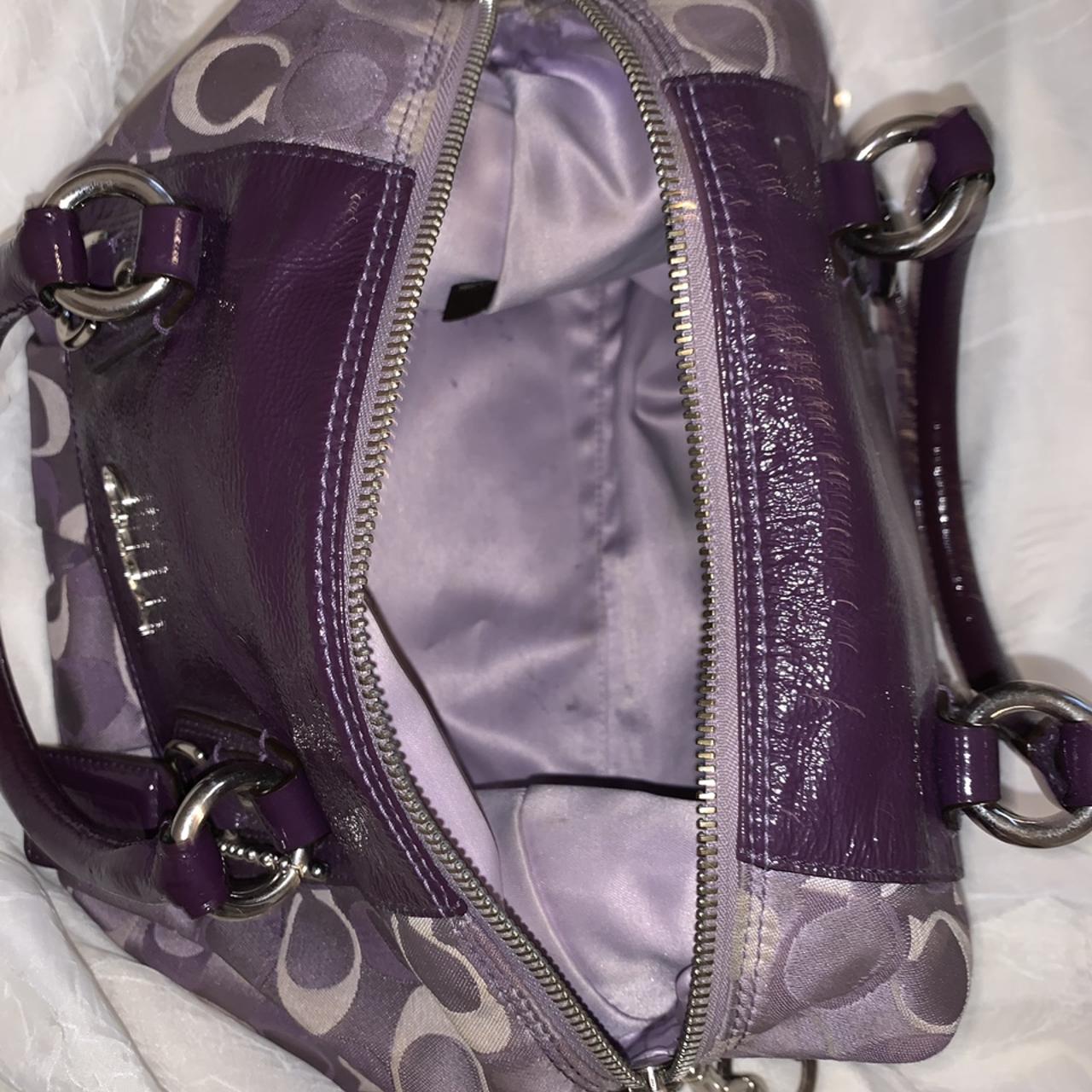Vintage purple designer coach hand bag. great... - Depop