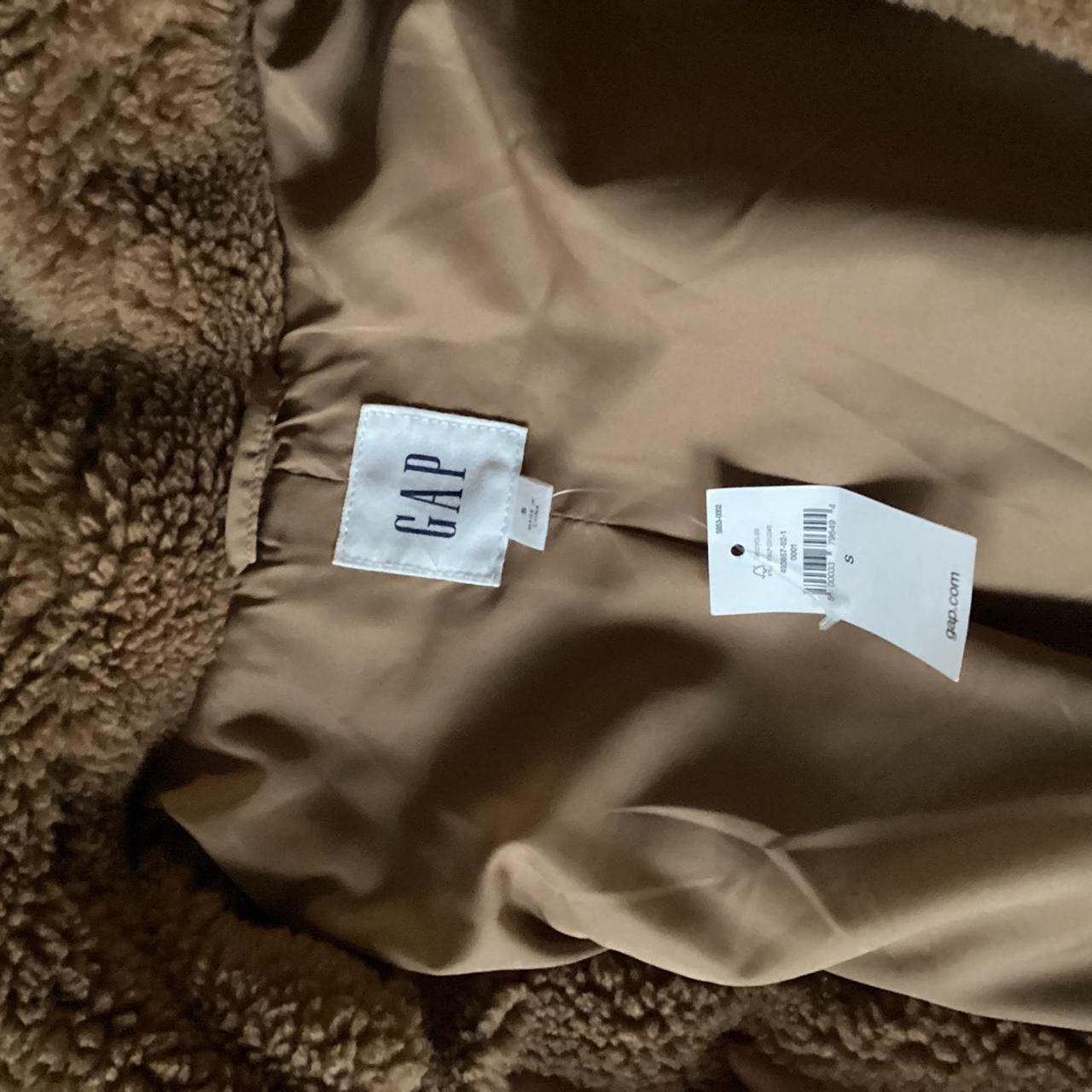Deadstock gap teddy bear coat BNWT Brown / tan... - Depop