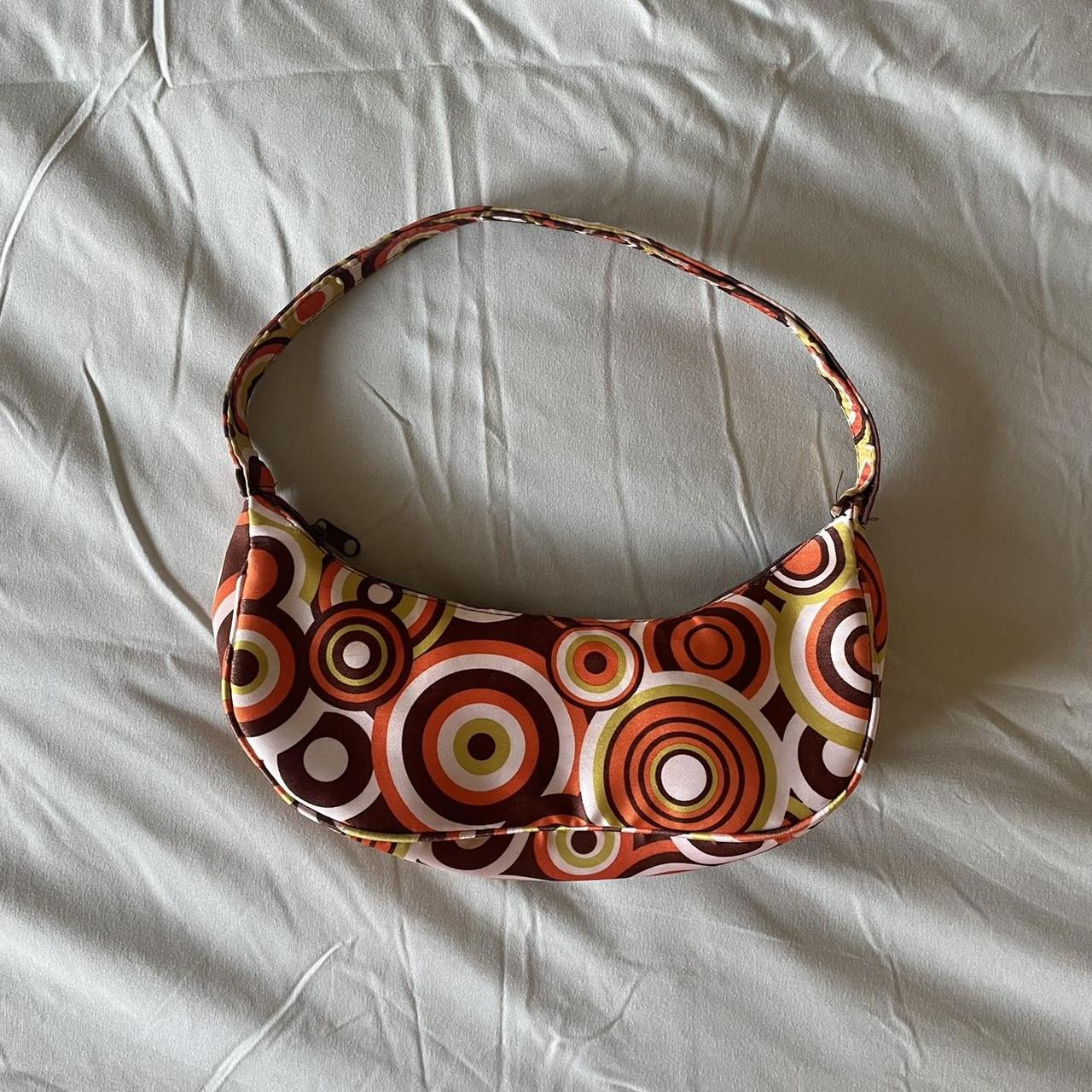 Vintage mini purse 70s inspired funky multi print... - Depop