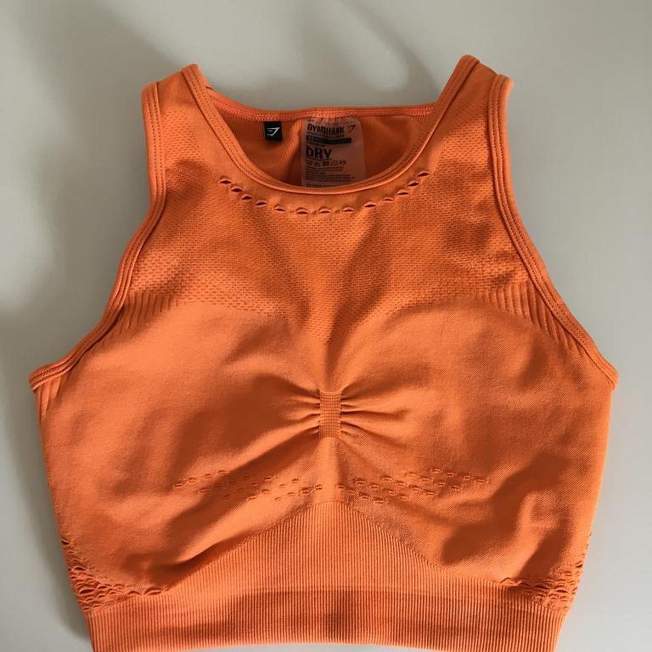 Gymshark Rust Sports Bra Size XS Worn a few times... - Depop