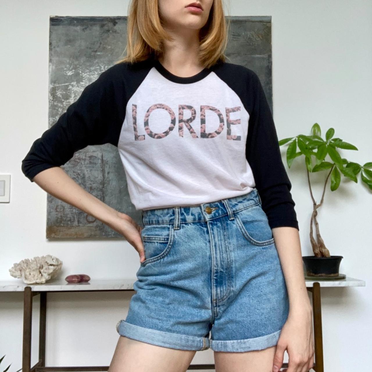 LORDE Baseball Tee This top is from the purchased... - Depop