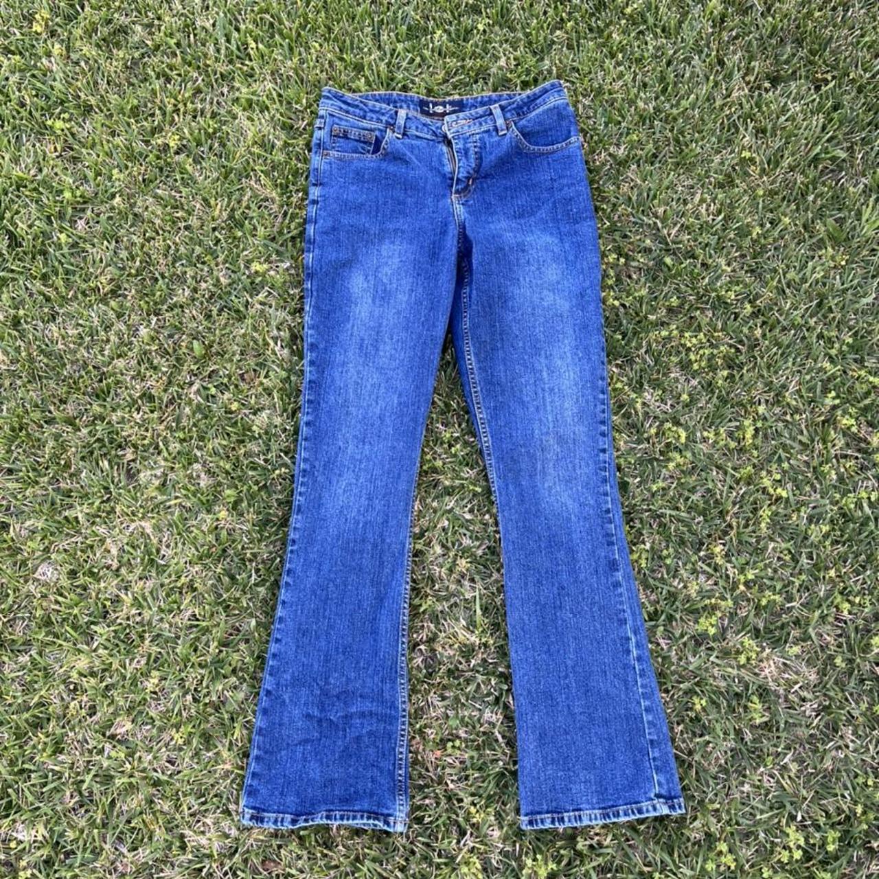 Life Energy Women's Navy Jeans | Depop