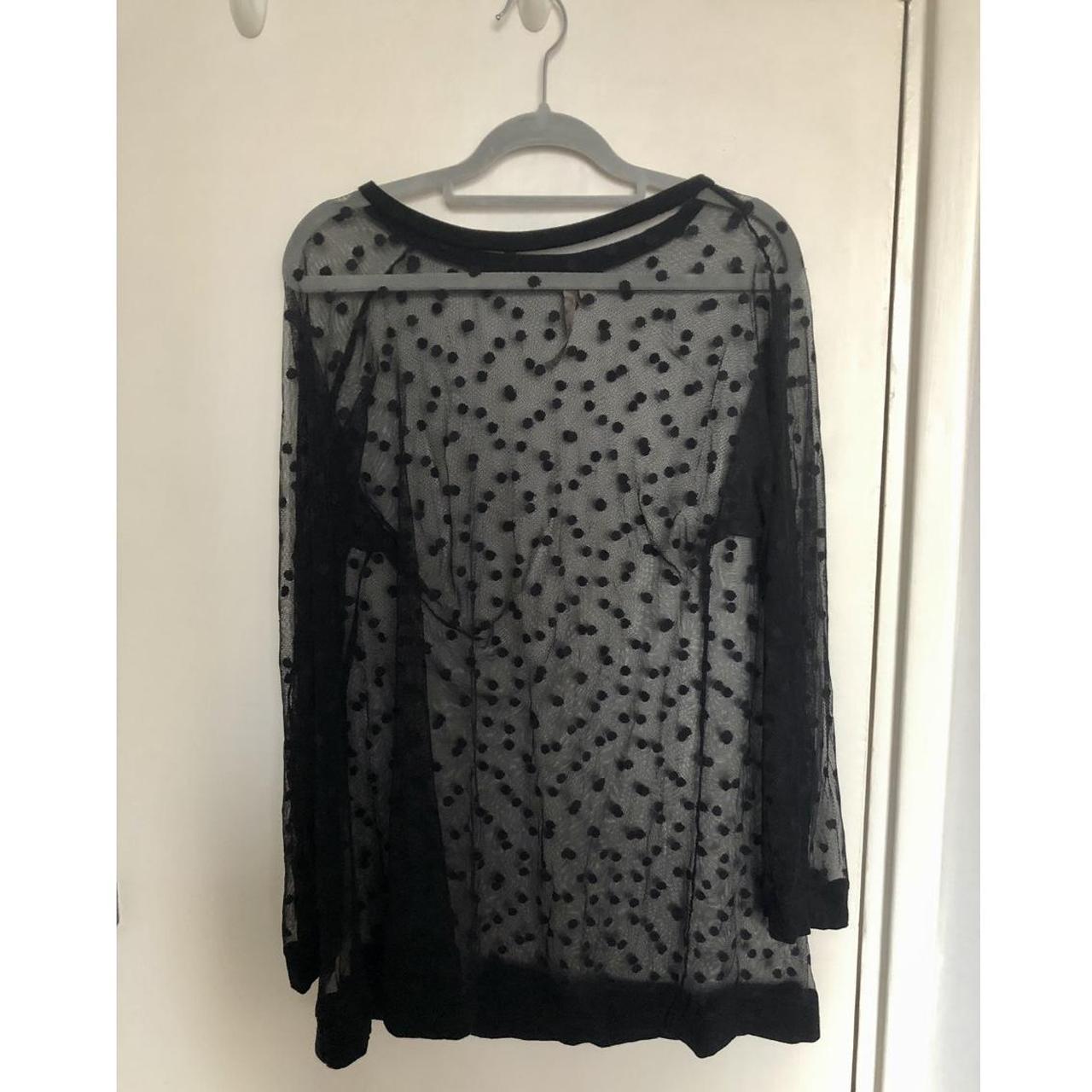 Sheer Polka Dot Dress Completely sheer with polka... - Depop