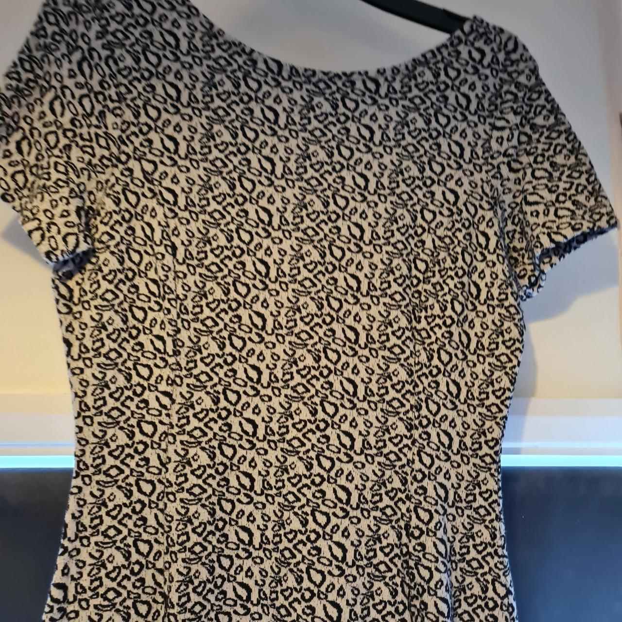 M&S limited edition leopard print skater dress, with... - Depop