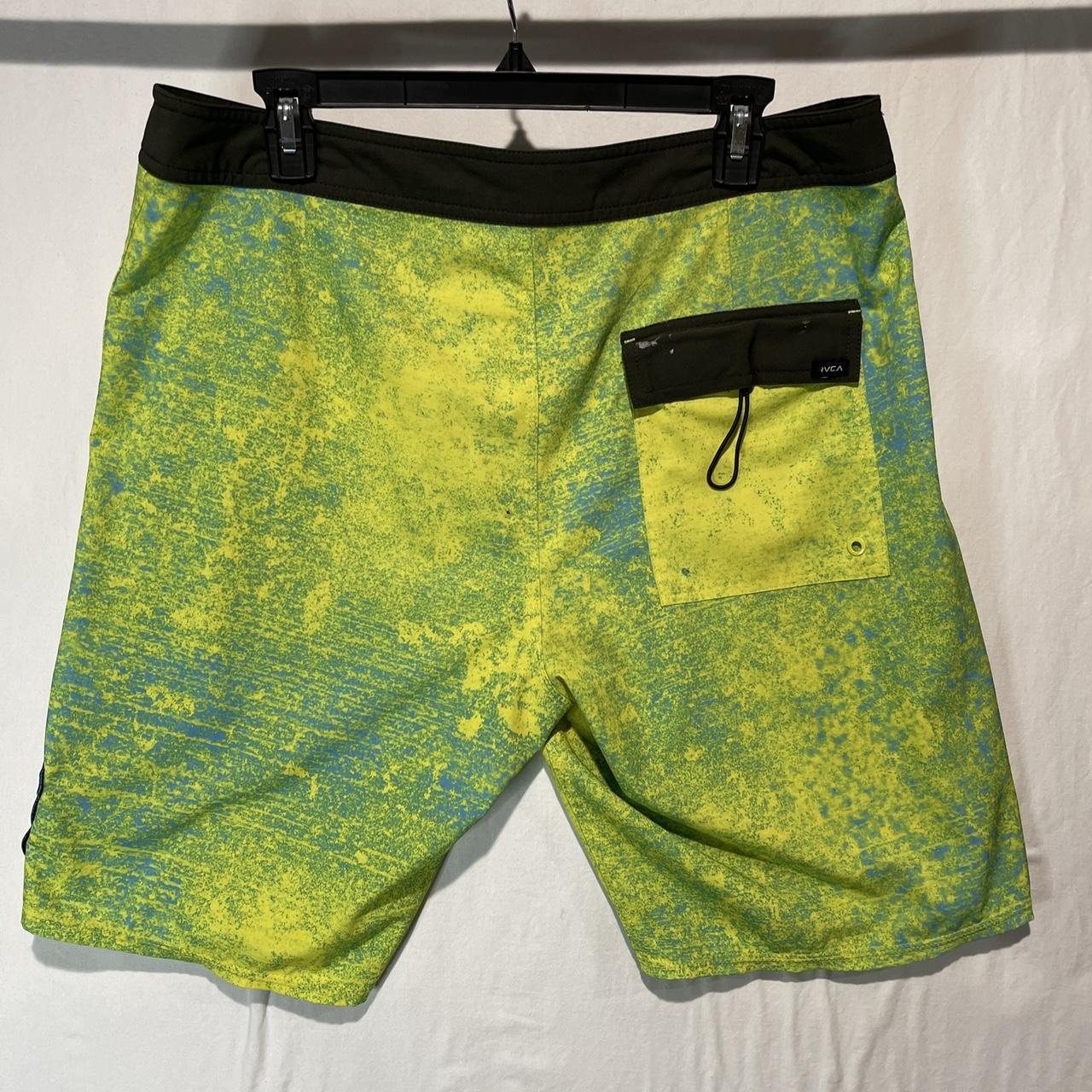 RVCA Christian Fletcher Green Blue Yellow Board... - Depop