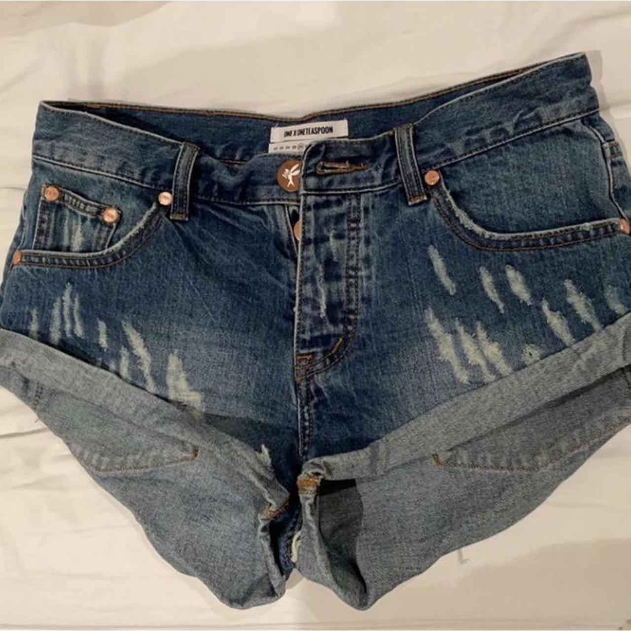one teaspoon denim shorts size 26 - Depop