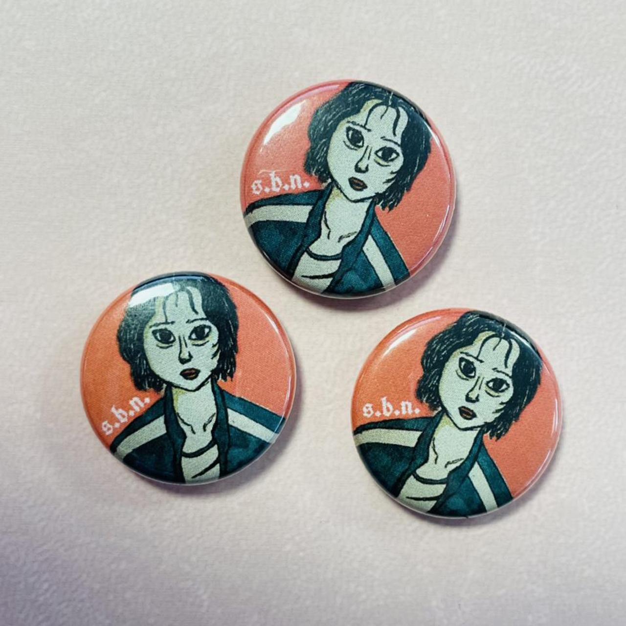 🧡 Squid Game button badge 🧡 Kang Sae-byeok art 💫 by... - Depop