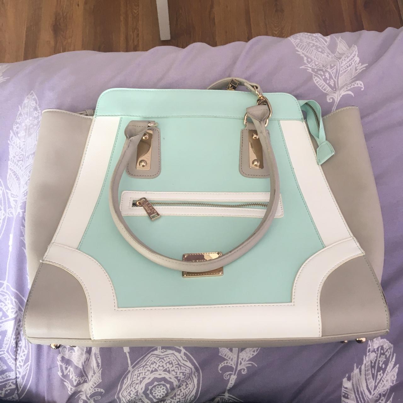 LYDC London bag. Colour: mint, white and grey. Never... - Depop