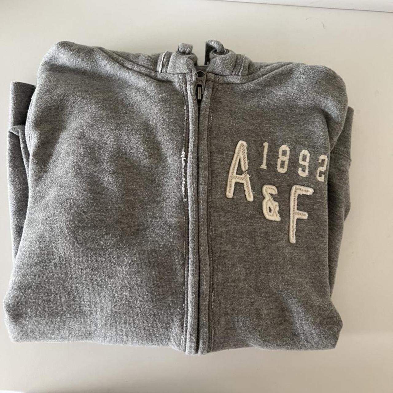 Abercrombie & fitch zip up hoodie sweater size... - Depop Abercrombie & fitch zip up hoodie sweater size... - Depop