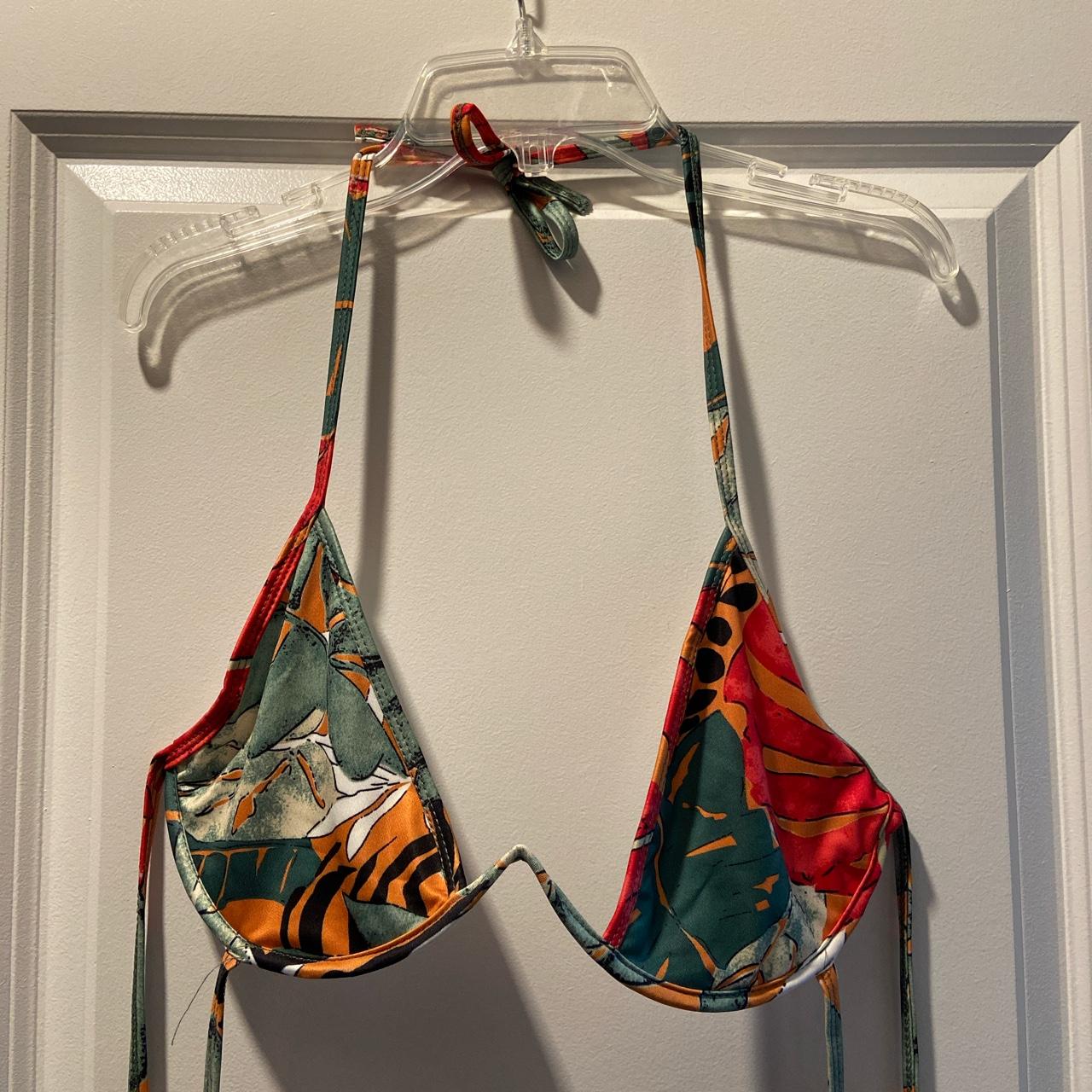 Cute Floral Bathing Suit Set A Bit Showy On The Depop