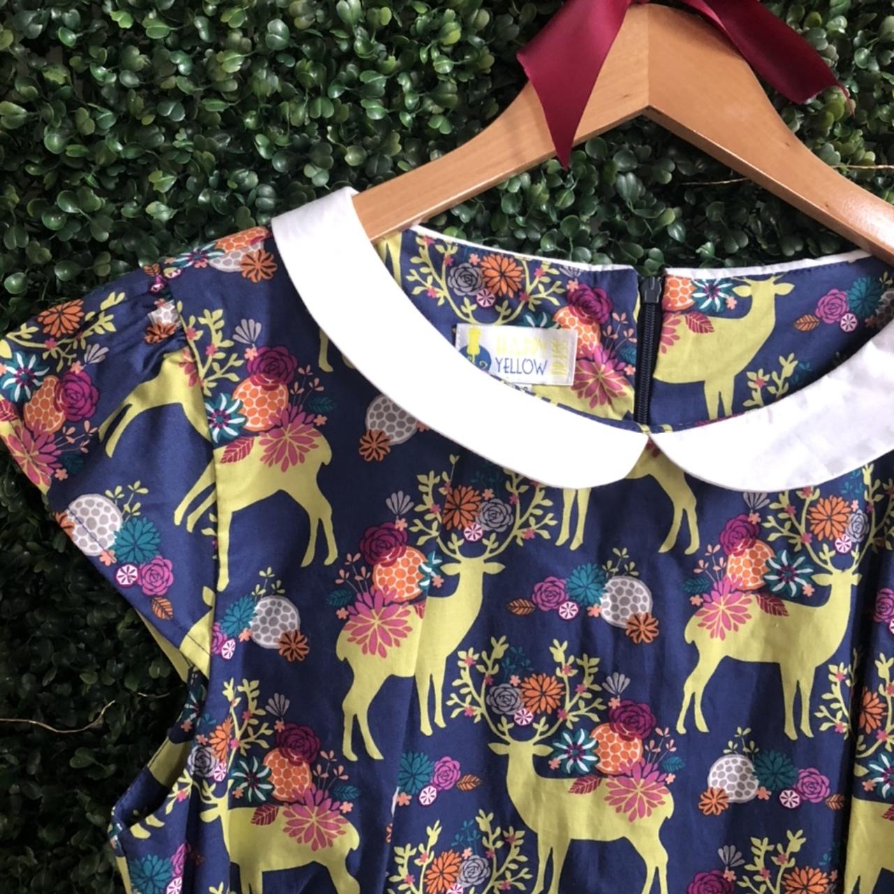 ModCloth Women's Blue Dress | Depop