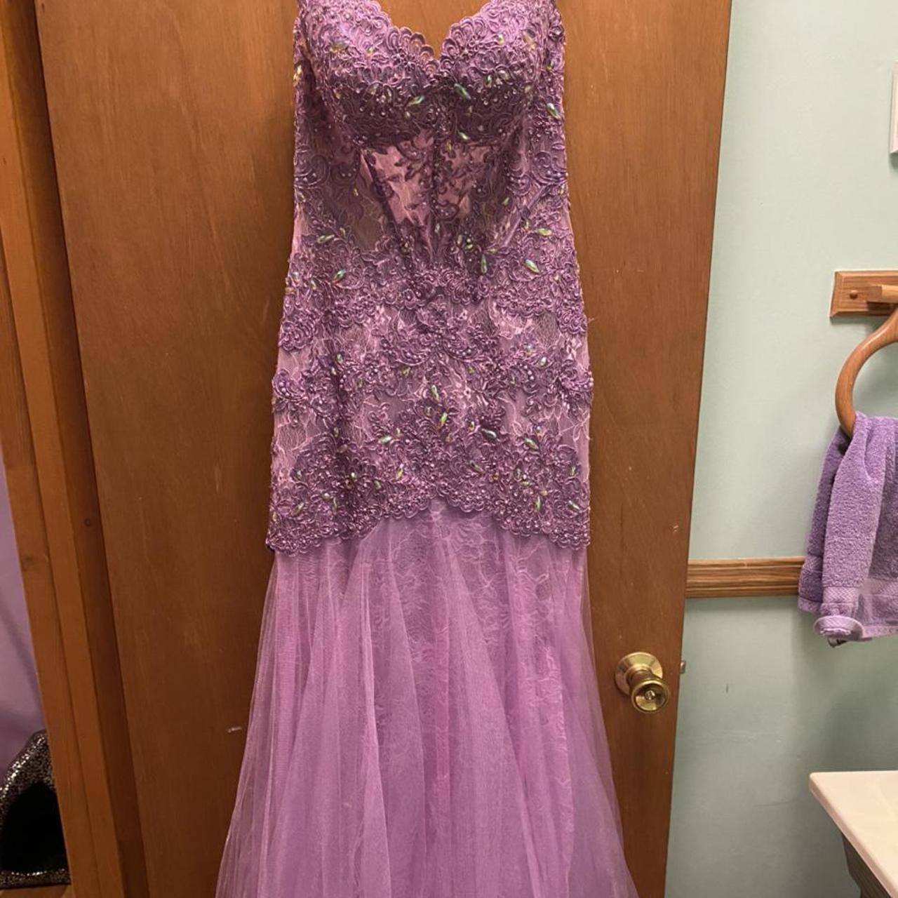 Lavender prom dress never worn. $500 dollars... - Depop