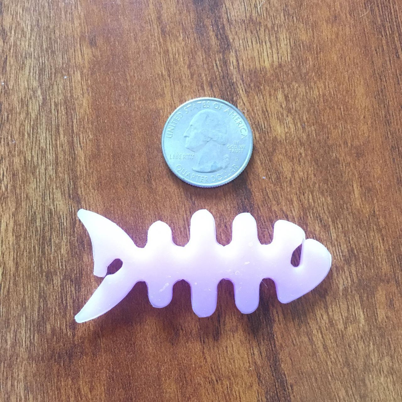 purple fish bone skeleton wire wrapper to secure... - Depop