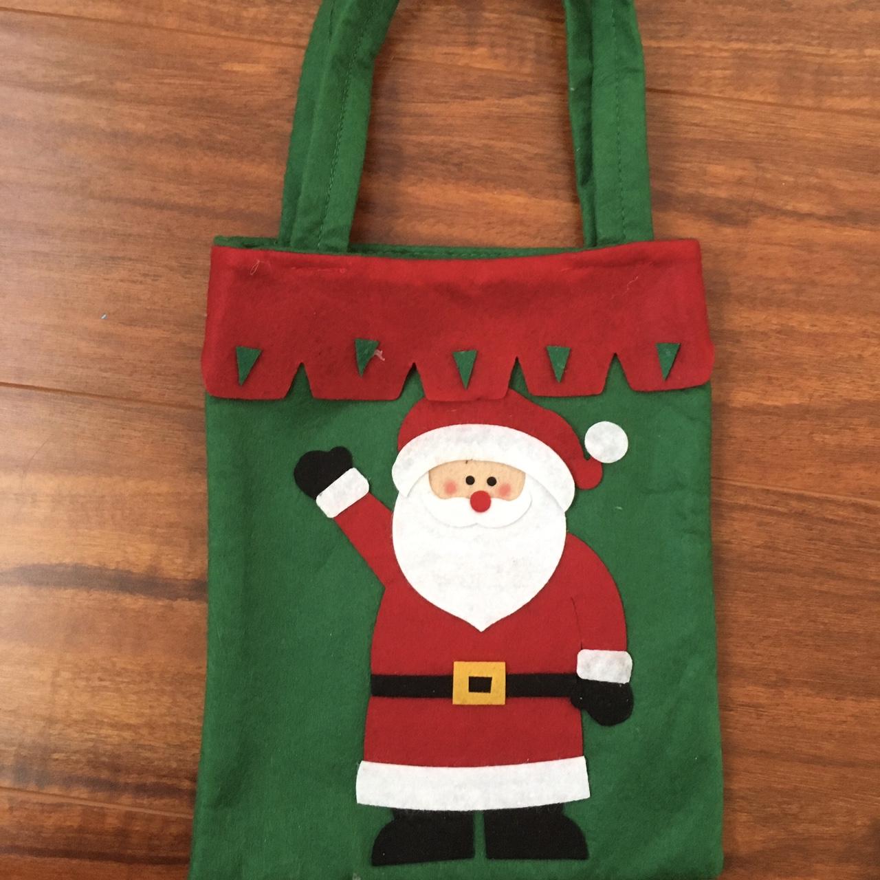 🎅 red and green felt Santa bag 👋 Santa’s... - Depop