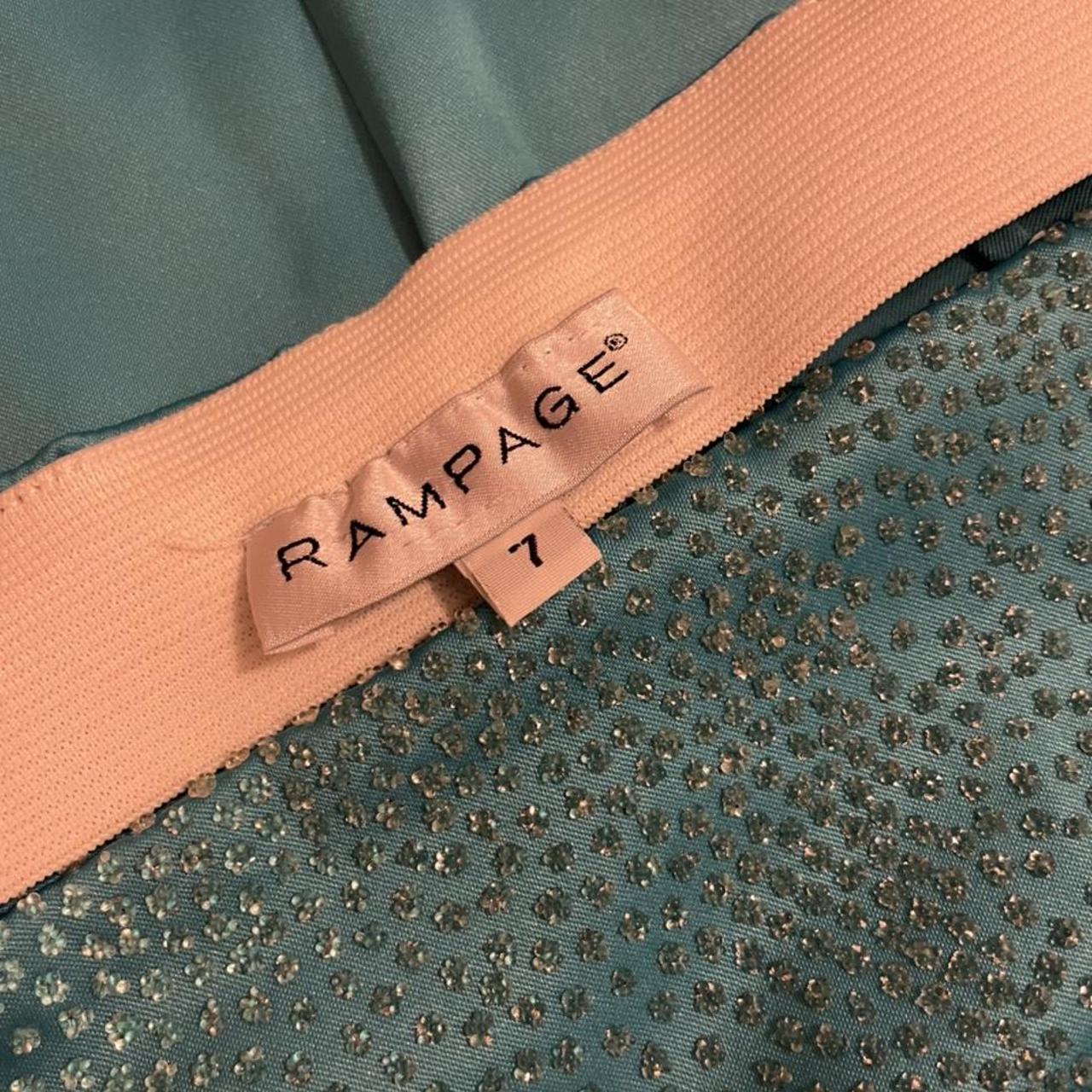 Size 7 Rampage prom dress. Color is a light torquise... - Depop