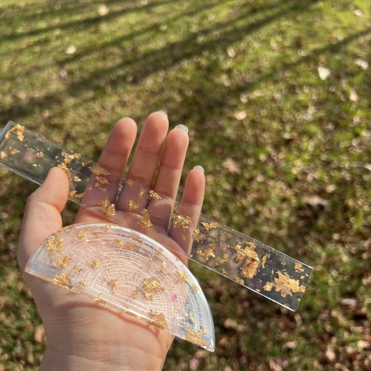 Resin ruler and protractor NOT FOR SALE ATM JUST... - Depop