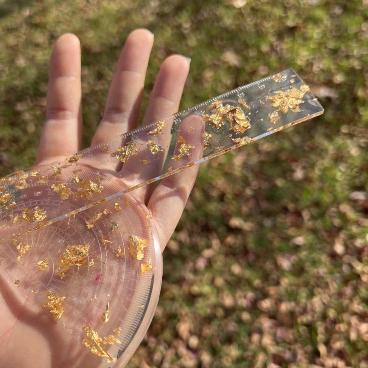 Resin ruler and protractor NOT FOR SALE ATM JUST... - Depop