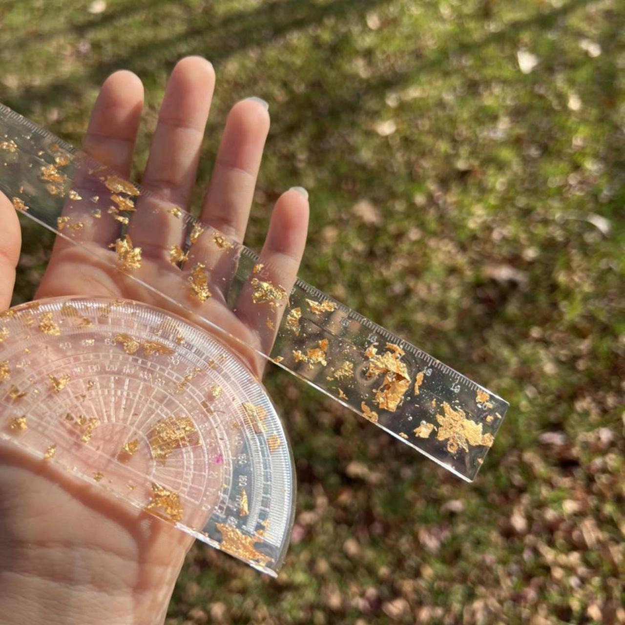 Resin ruler and protractor NOT FOR SALE ATM JUST... - Depop