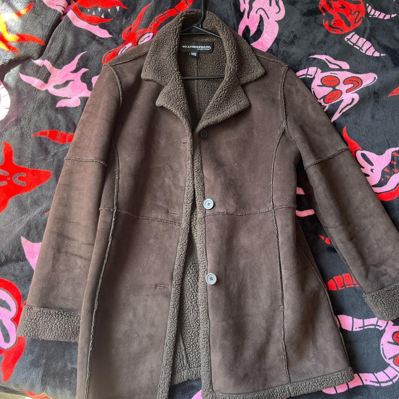 Brown sherpa lined Weatherproof jacket Tagged size ... - Depop