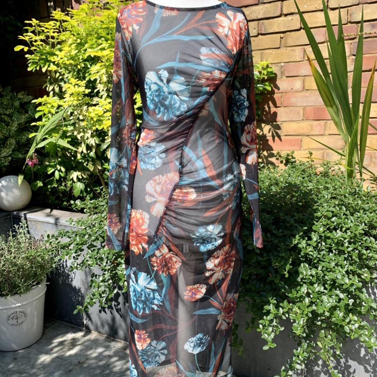 Next mesh full sleeve MIDI dress. Brand new retail... - Depop