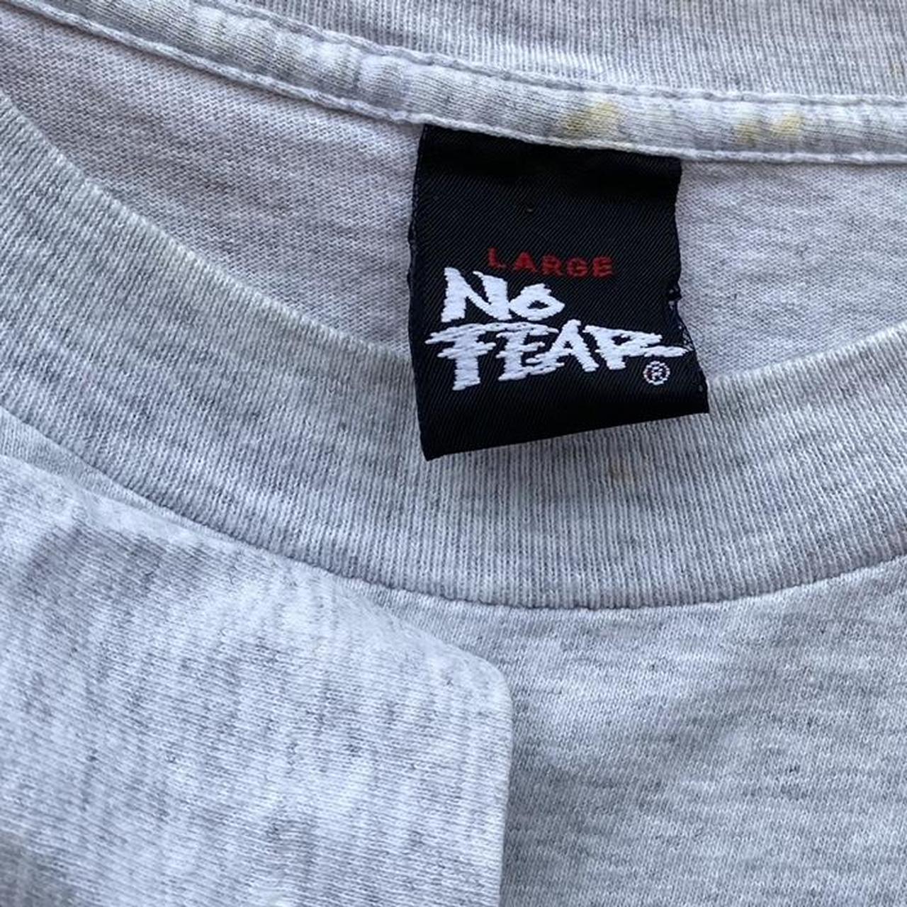 Vintage 90s NO FEAR T shirt / TEE in a mainly Grey... - Depop