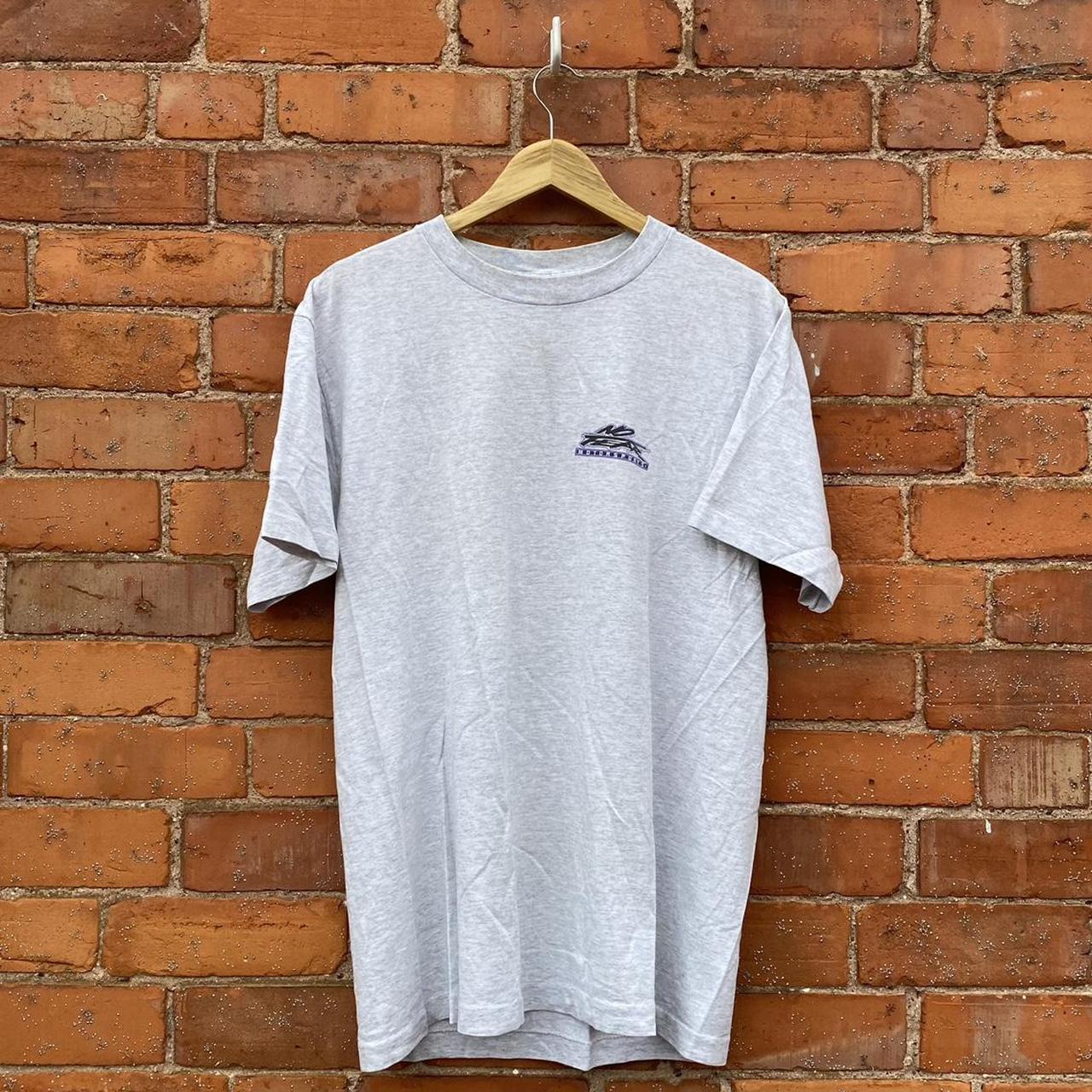 Vintage 90s NO FEAR T shirt / TEE in a mainly Grey... - Depop