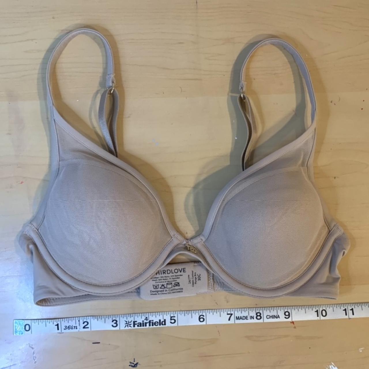 ThirdLove Plunge Bra Size 30C -runs small imo, fits... - Depop