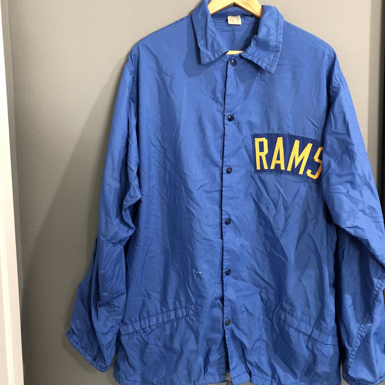 LA Rams 70s coach jacket. - Depop