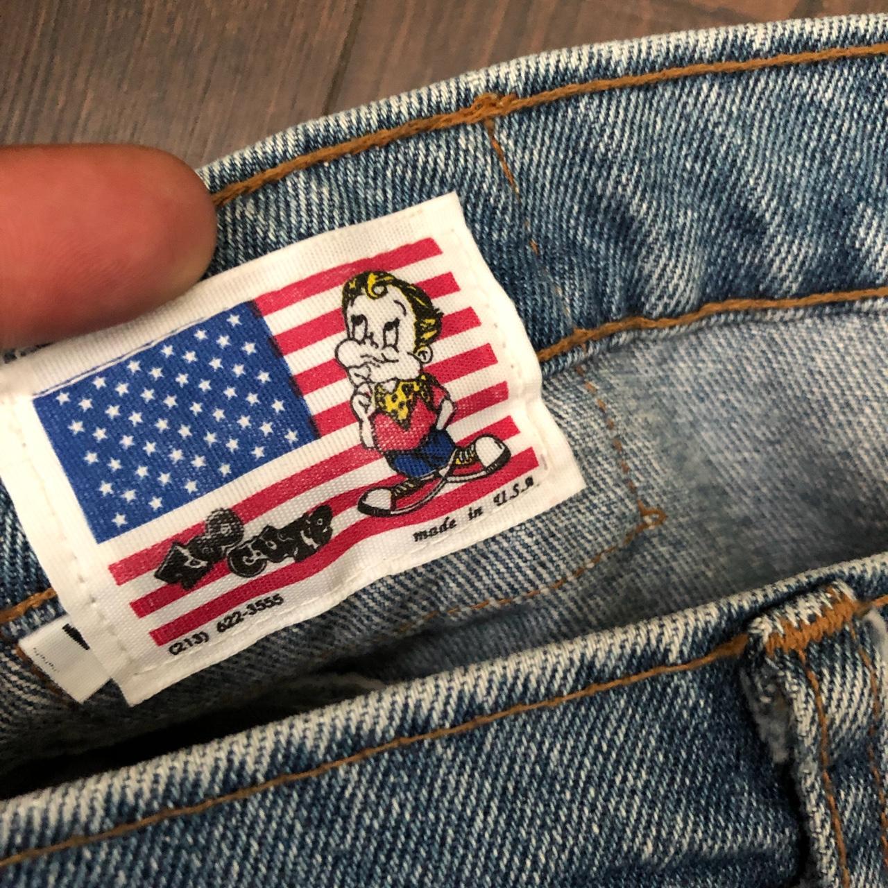 Vintage too cute pink panther denim shorts size... - Depop