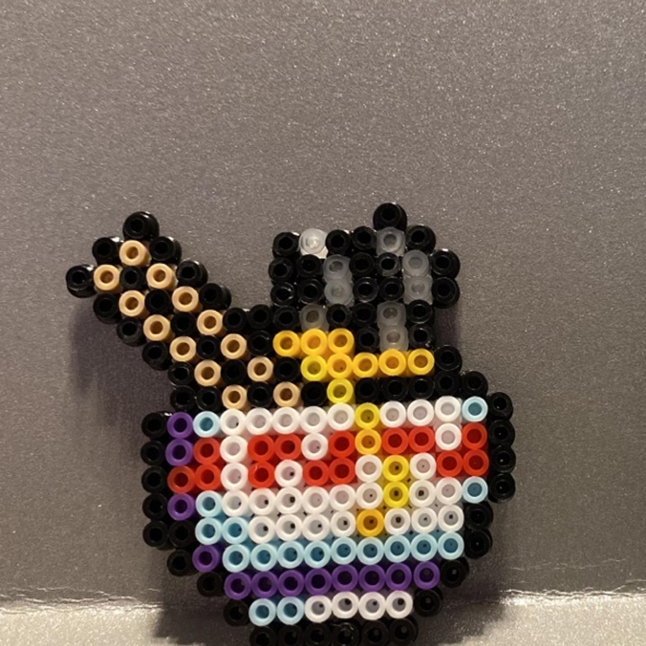 Ramen Noodle Perler bead keychain #Ramen #keychain... | Depop