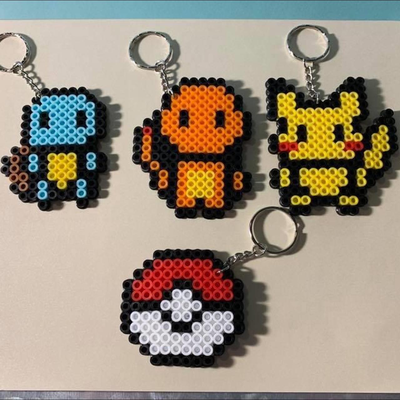 Pokémon Perler bead keychains, these are sold... - Depop