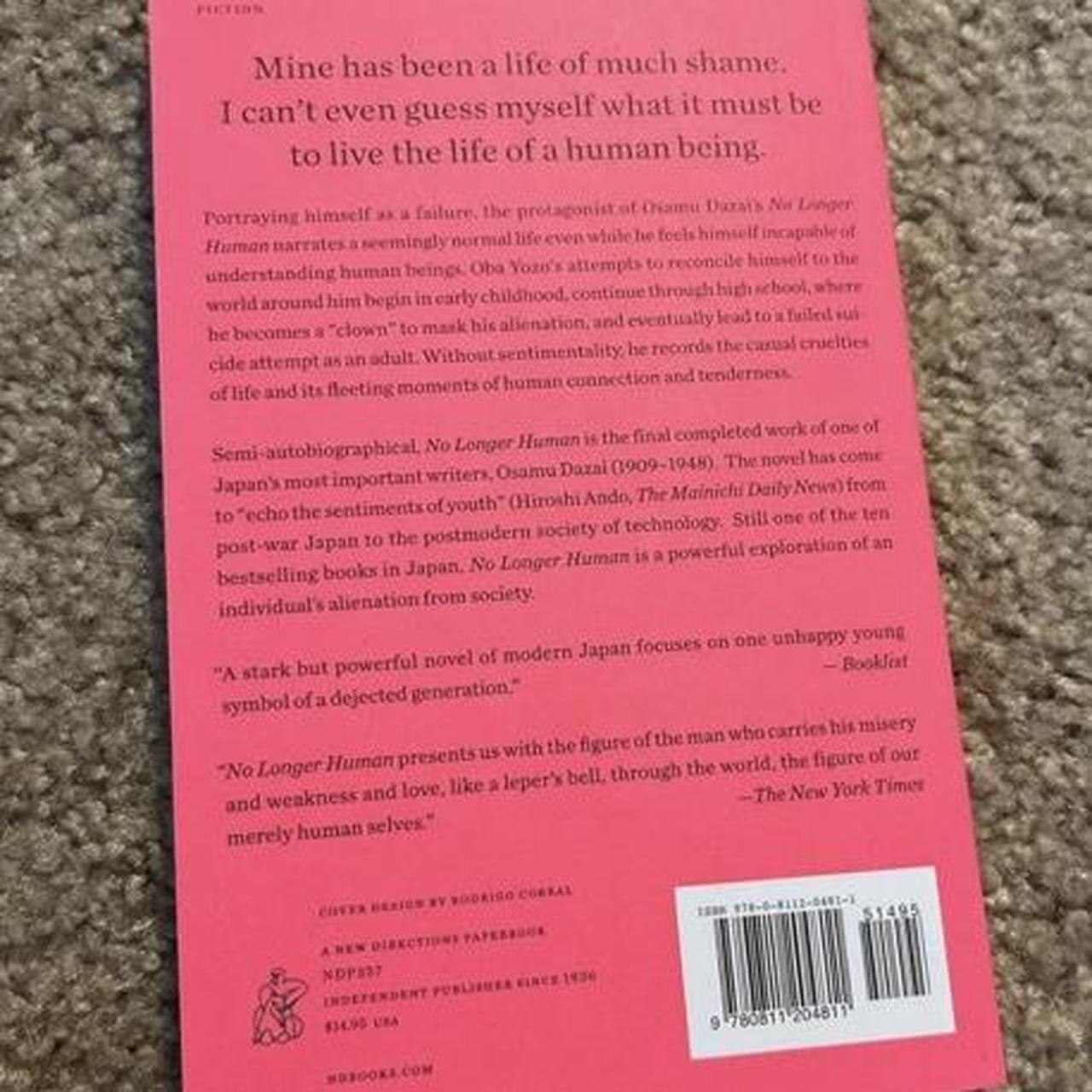 osamu dazai: no longer human #nolongerhuman #books... - Depop