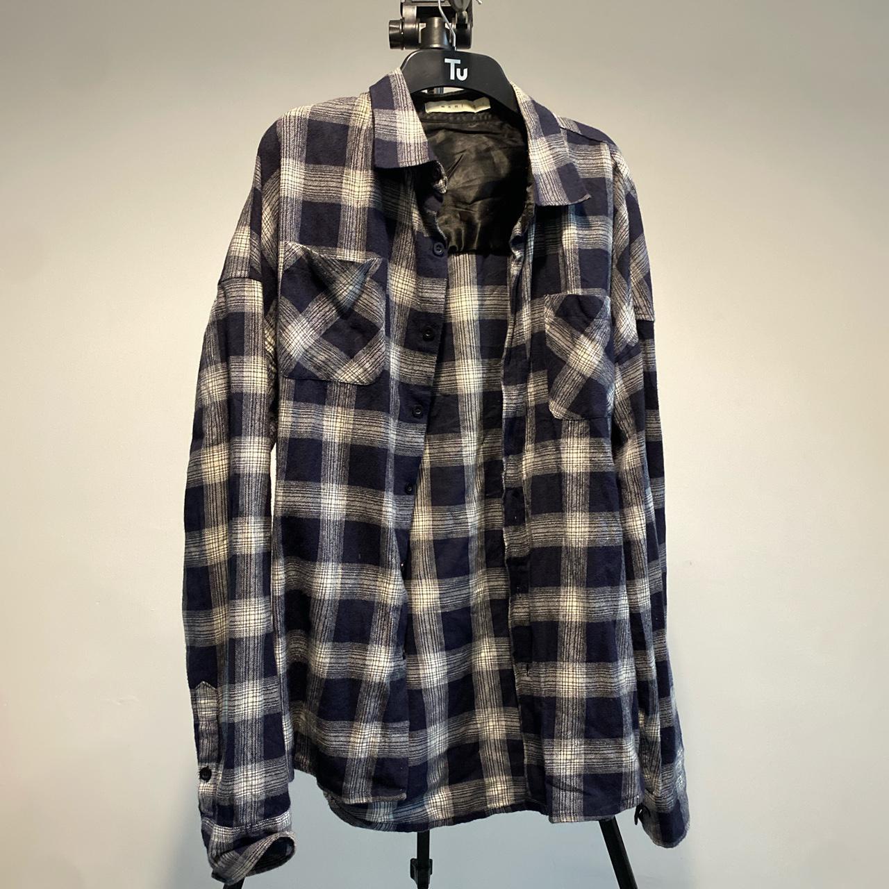 Mnml Grey Flannel Size L Flannel, vintage flannel,... - Depop
