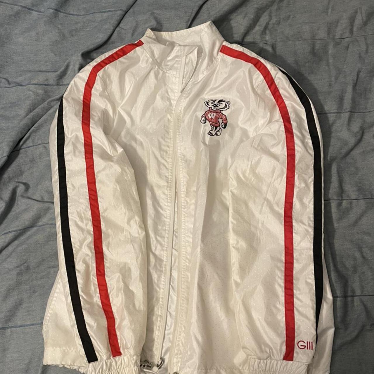 Wisconsin badgers windbreaker. #Wisconsin... - Depop