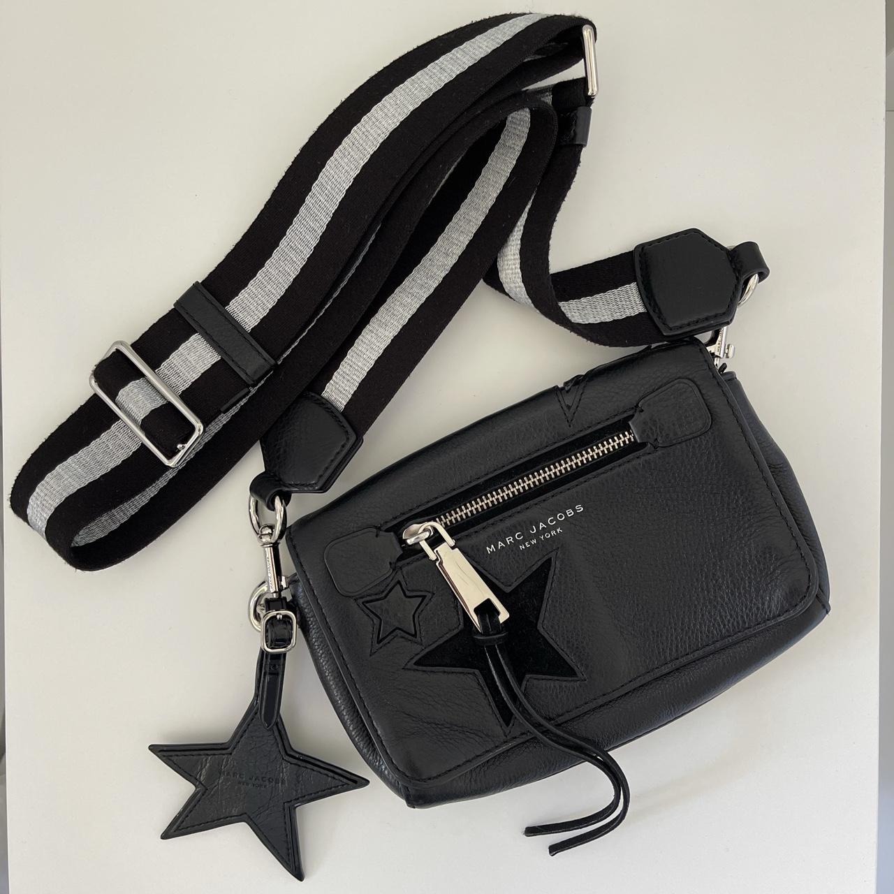 Authentic Marc Jacobs Black Star Embroidered Leather... - Depop