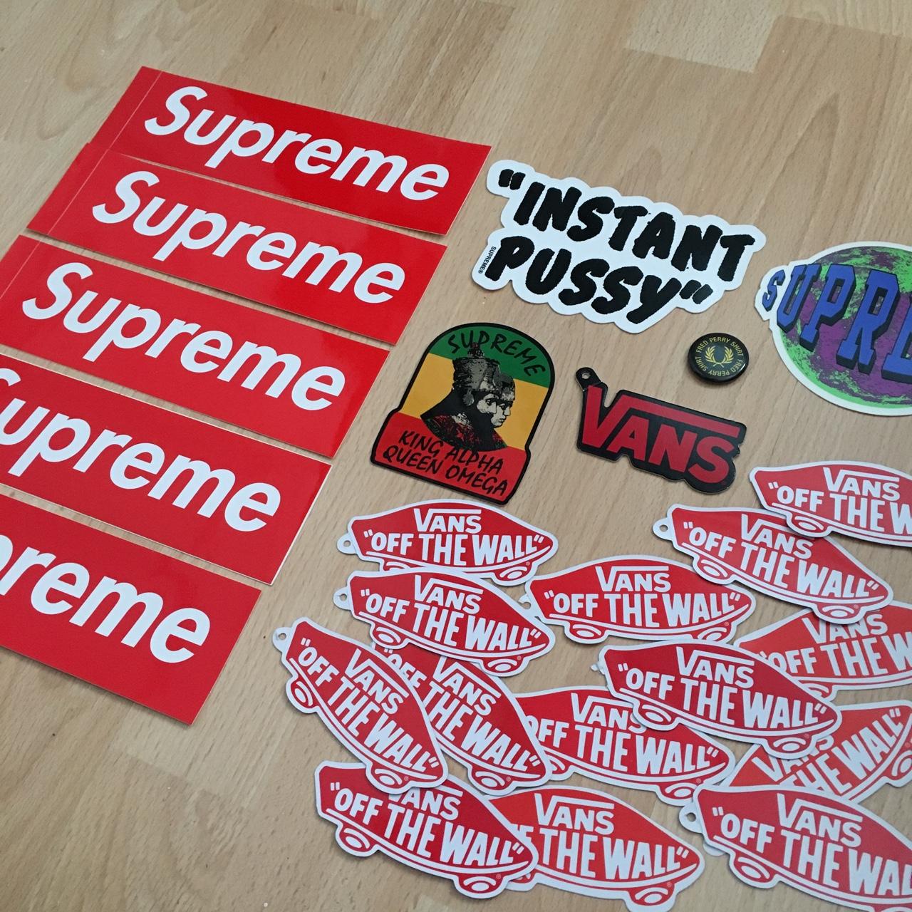 Sticker bundle Supreme & vans - Depop