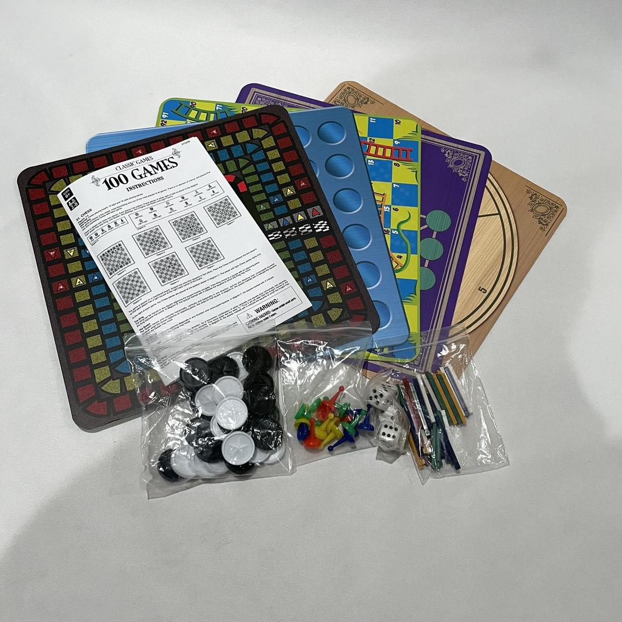 Classic Games 100 Games Board Game Set Set... - Depop