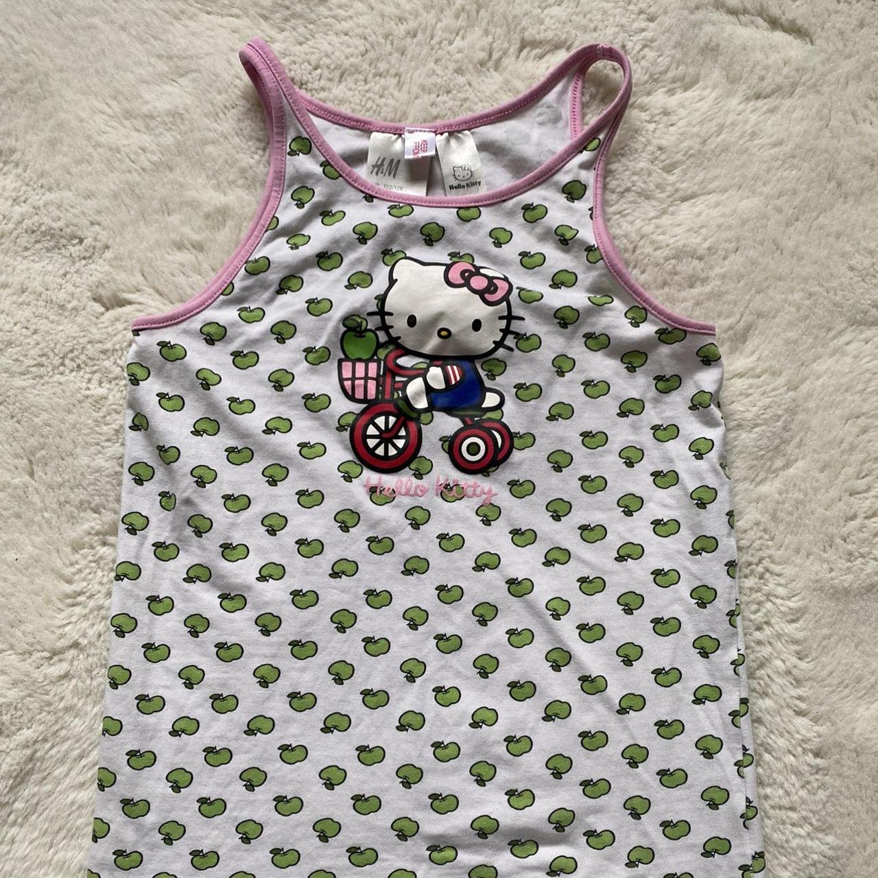 Hello Kitty Vest Top - Cute age 6-8 Worn but in good... - Depop