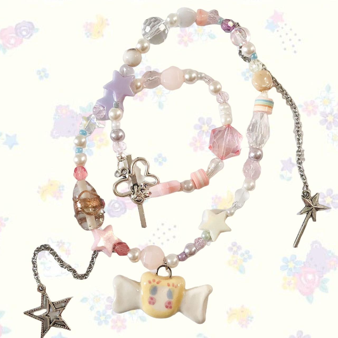 buttercup angel necklace! handmade ceramic angel... - Depop