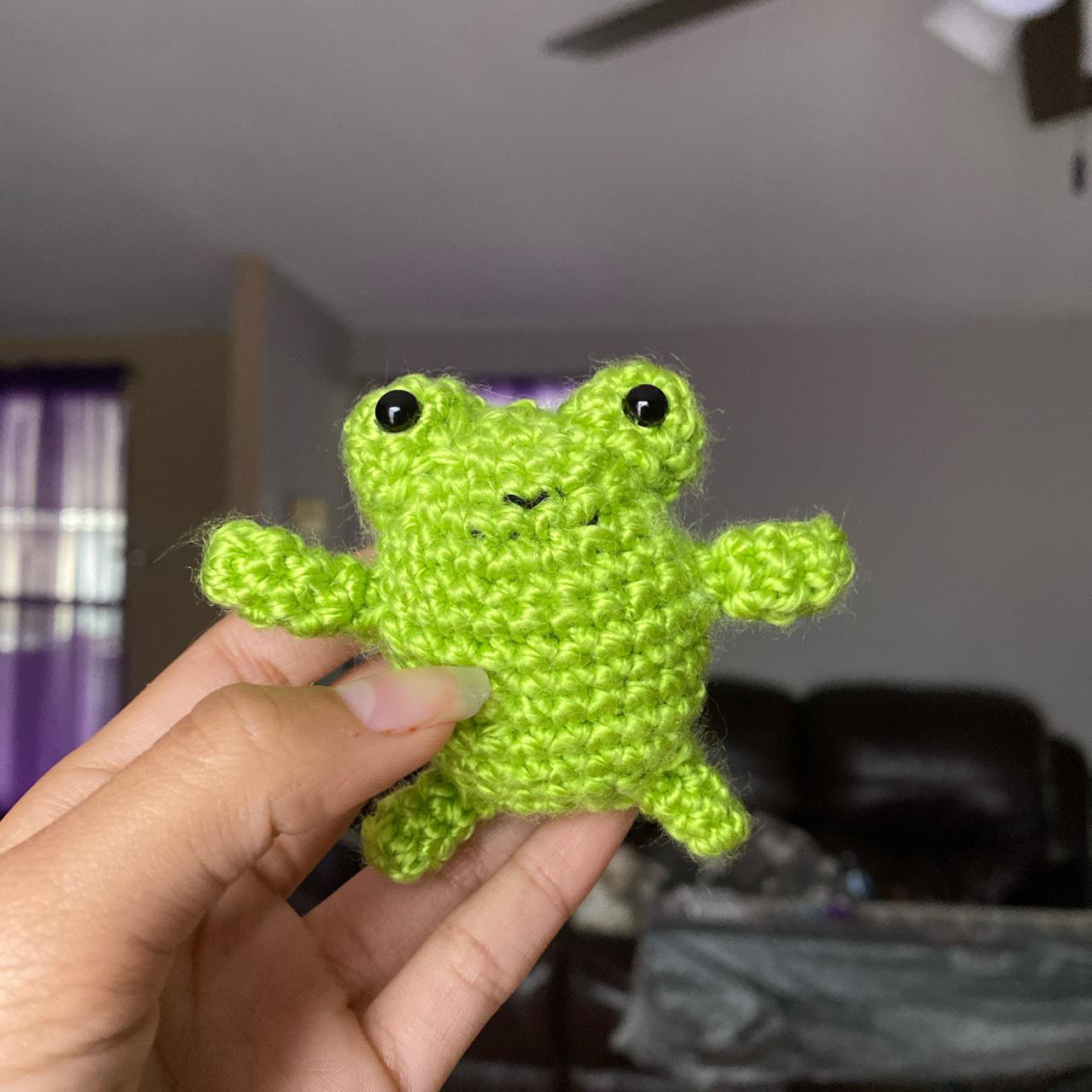 🐸 mimi- adorable small froggy crocheted by... | Depop